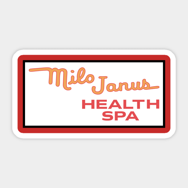 Columbo Milo Janus Health Spa - Columbo - Sticker | TeePublic Columbo Milo Janus Health Spa - Columbo - Sticker | TeePublic